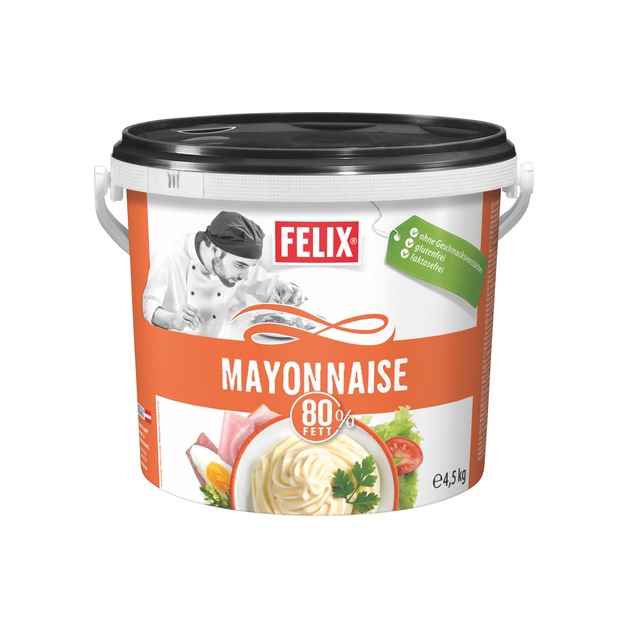 Felix Mayonnaise 50% & 80% - 4,5 Kg - Mevla Gastronomie Großhandel Wien