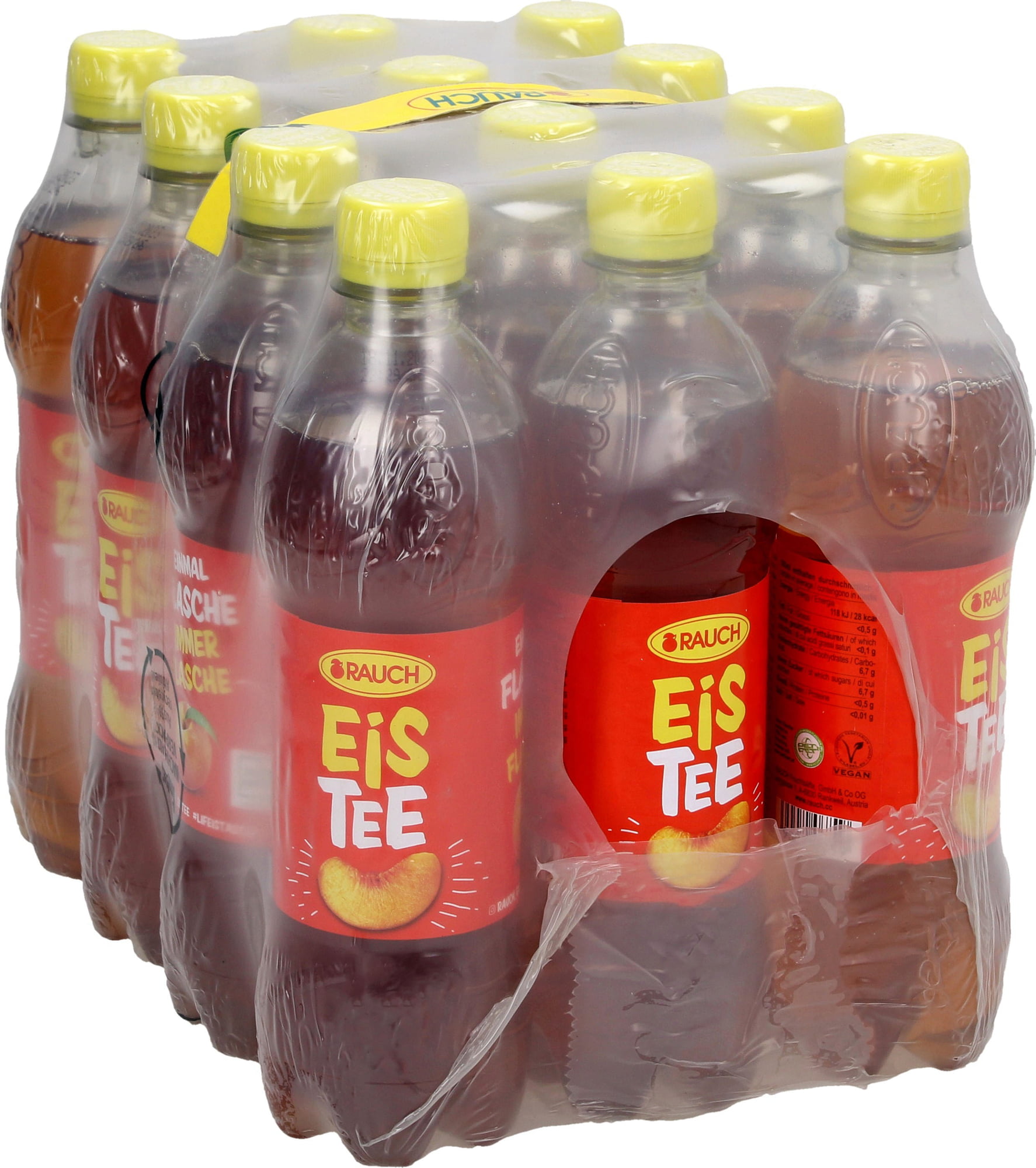 Rauch Eistee Pfirsich 12x0,5L - Mevla Gastronomie Großhandel Wien